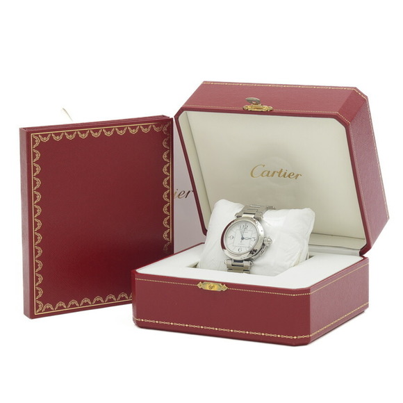Cartier | Accessories | Cartier Pasha C Boys White Dial Ss Automatic ...
